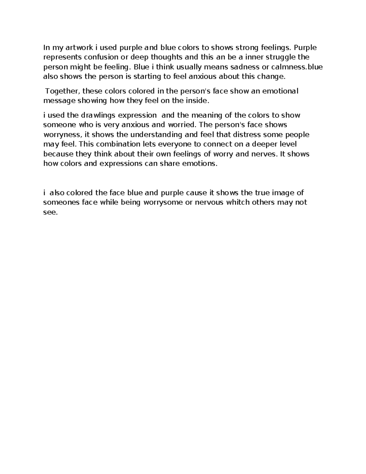 English Essay: The Emotional Impact of Color in Art - Studocu