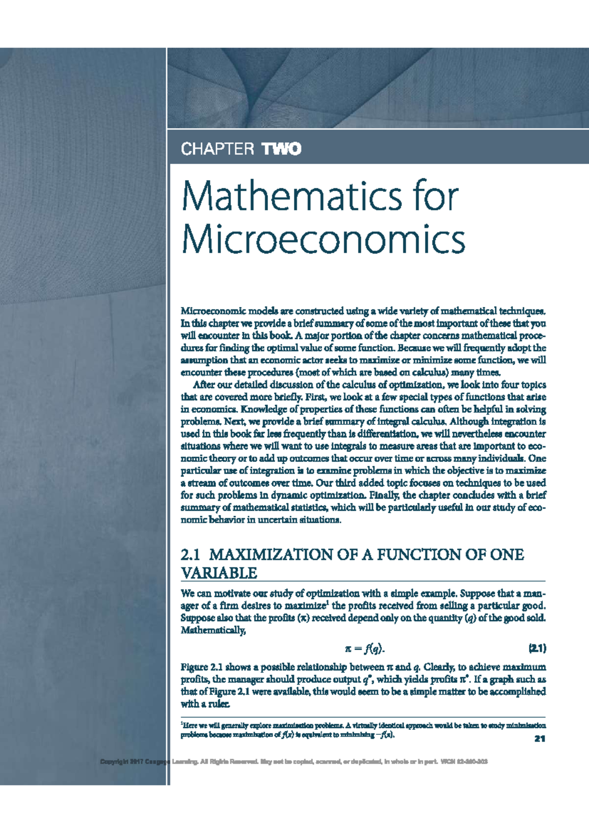 Math Reading - Managerial Economics - Studocu