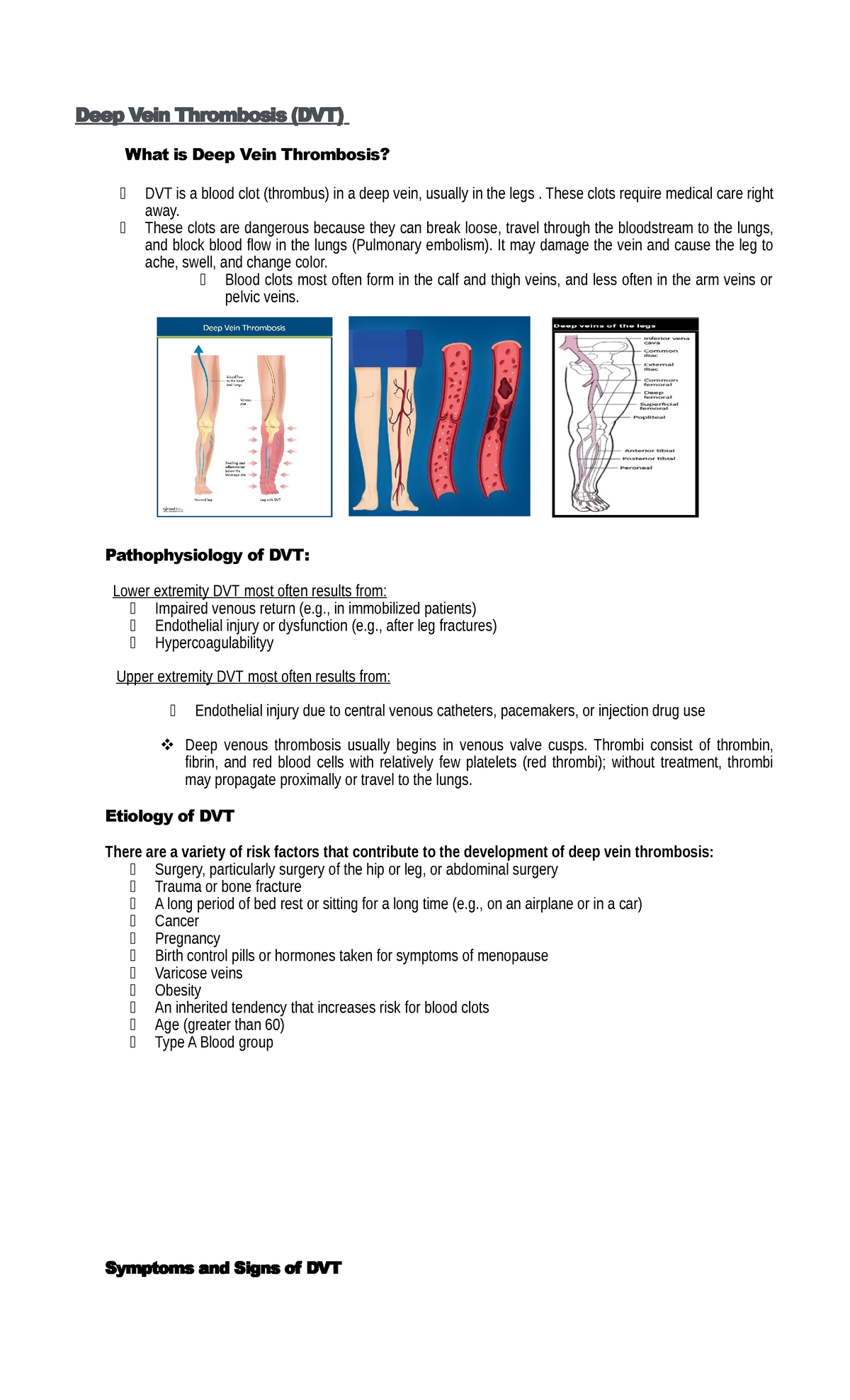 DVT: Understanding Deep Vein Thrombosis, Symptoms, Diagnosis ...