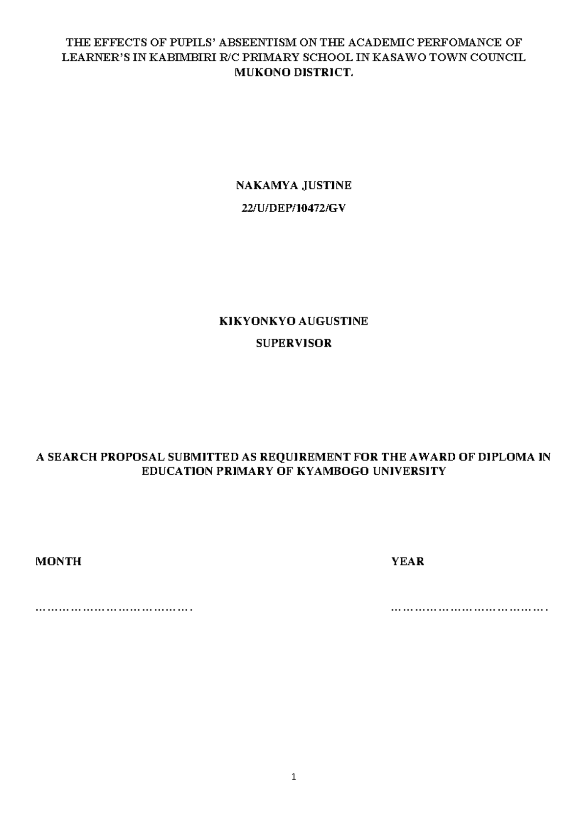 MDM 2024: Investigating Effects of Pupil Absenteeism on Academic ...