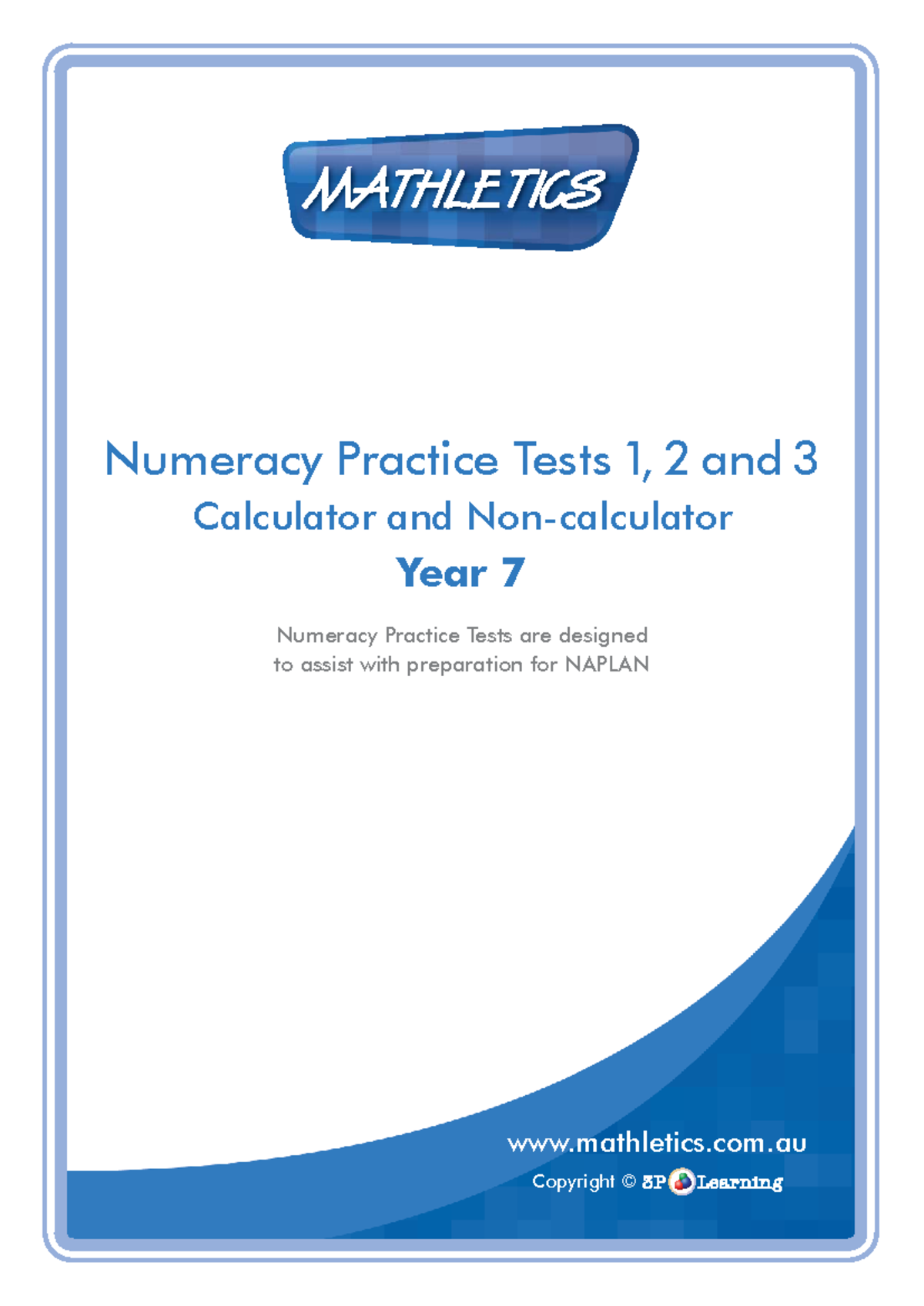 NAPLAN Year 7 Numeracy Practice Tests 1, 2 & 3 (Calculator) - Studocu