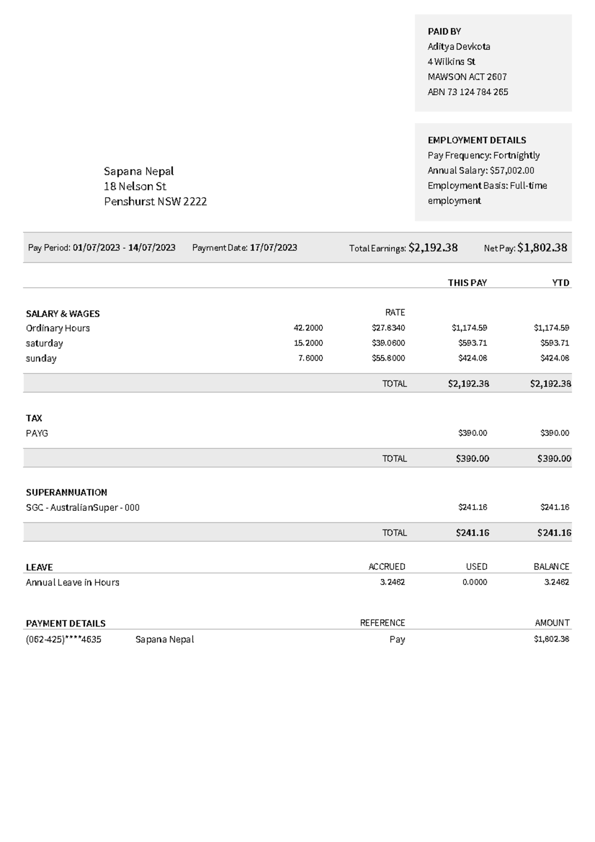 Pay Slip 4 - An invoice serves as a vital document in the realm of ...