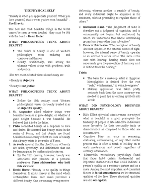 UTS Prelim - read it carefully - UNDERSTANDING THE SELF The Concept and ...