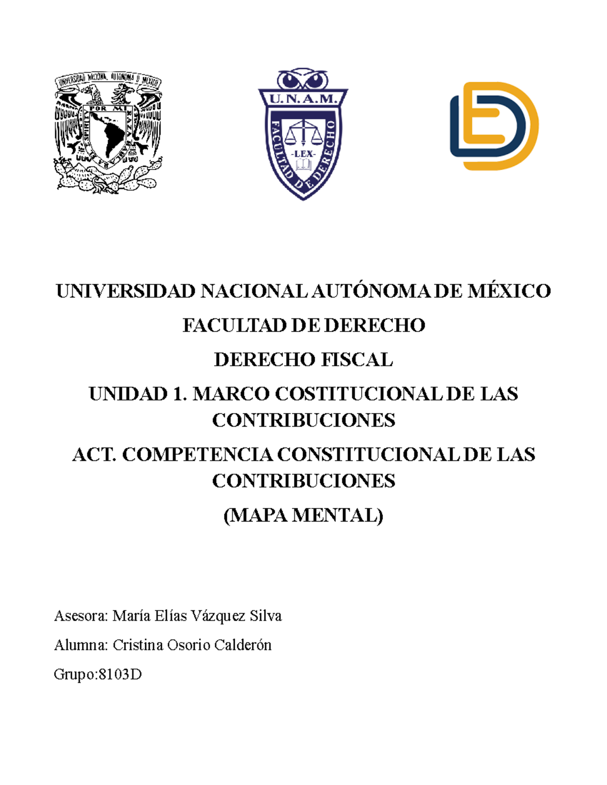 Actividad A2 U1: Marco Constitucional de las Contribuciones (Mapa ...