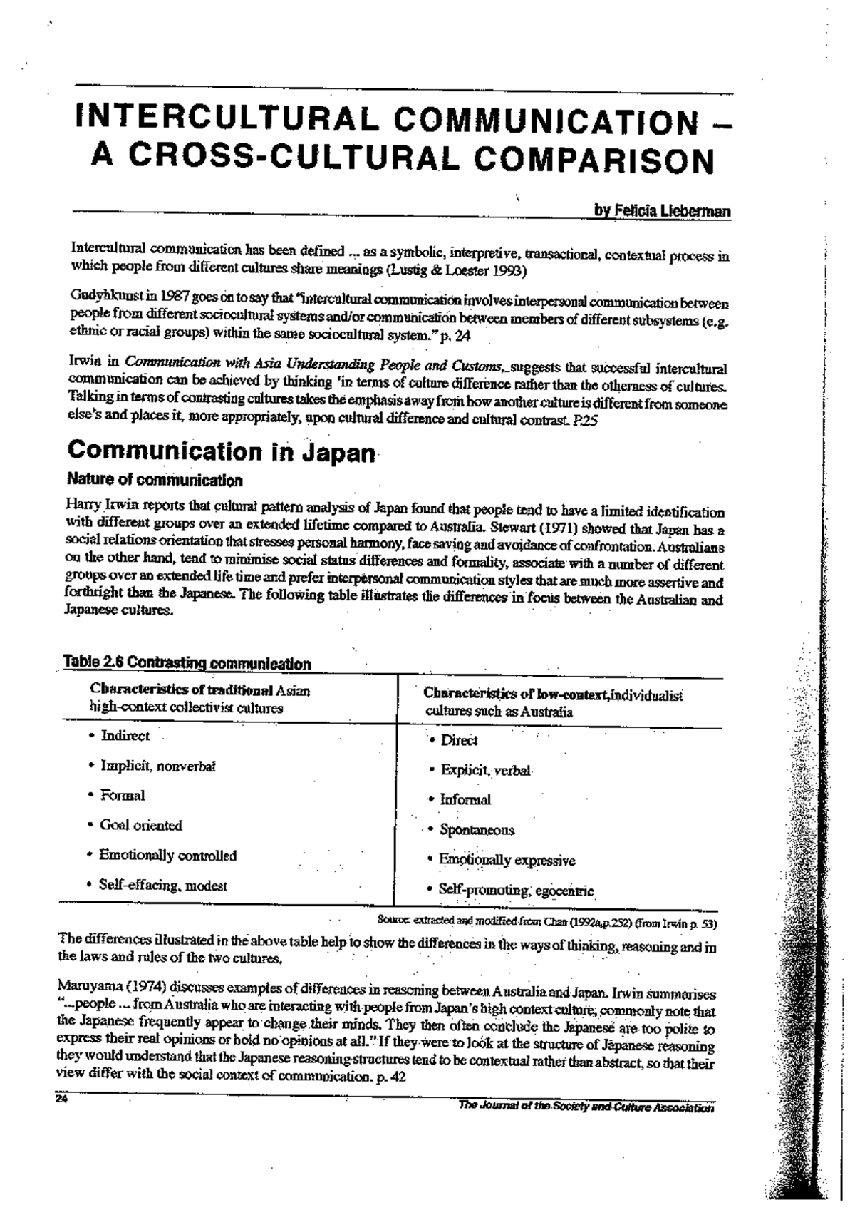 Intercultural Communication: A Cross-Cultural Comparison - Japan vs ...