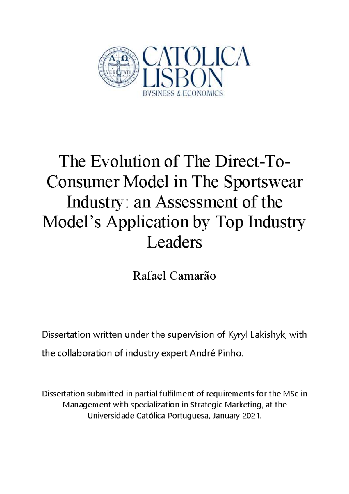 The Evolution of the DTC Model in the Sportswear Industry: Insights ...