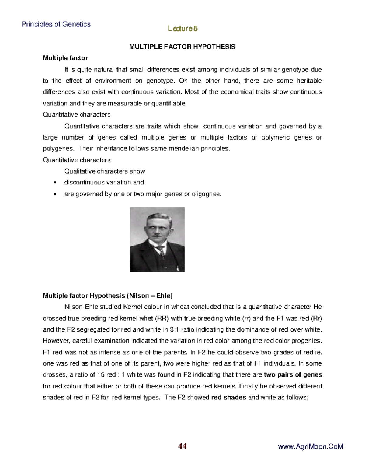 Principles of Genetics Lecture 5: Multiple Factor Hypothesis Explained ...