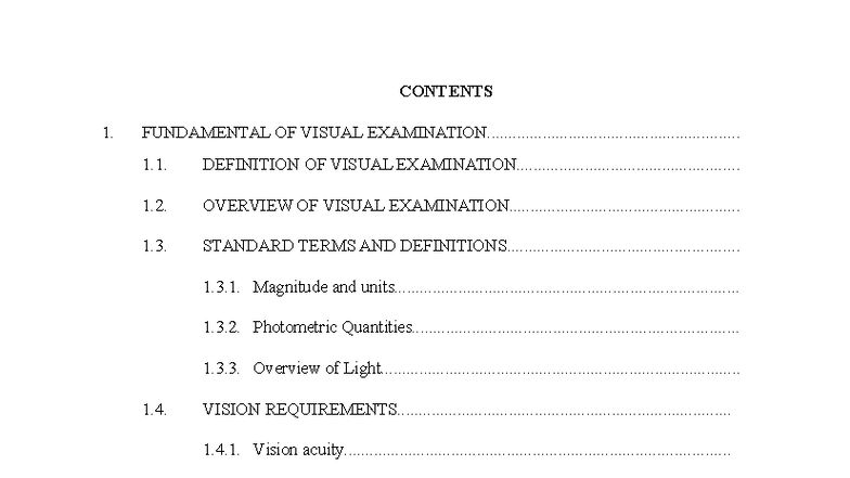 Visual Examination Fundamentals: Methods, Equipment, and Standards ...