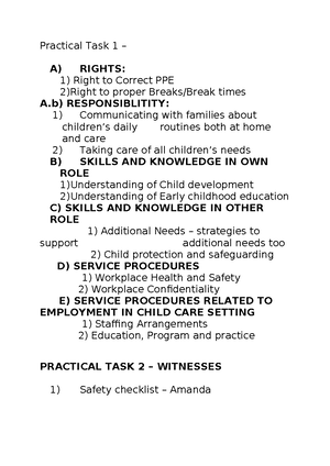 [Solved] Briefly explain the role of the StateTerritorys regulatory - Certificate III in Early ...