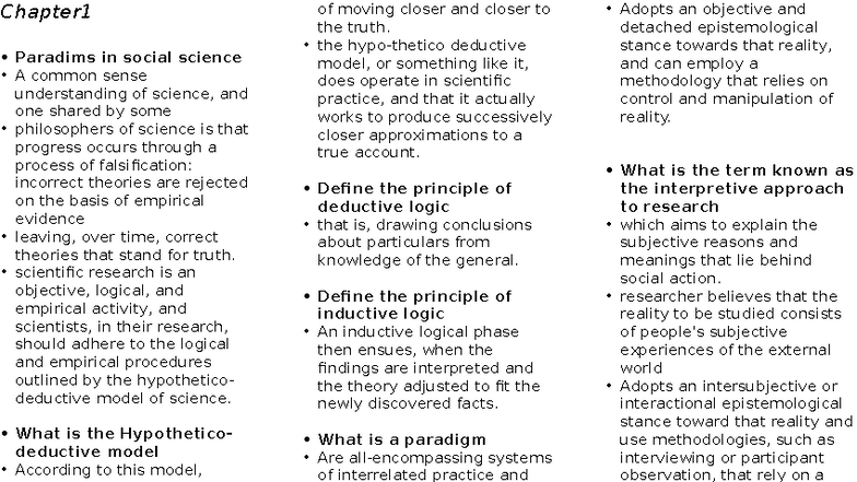 Chapter 1: Paradigms in Social Science - A Common Sense Understanding ...