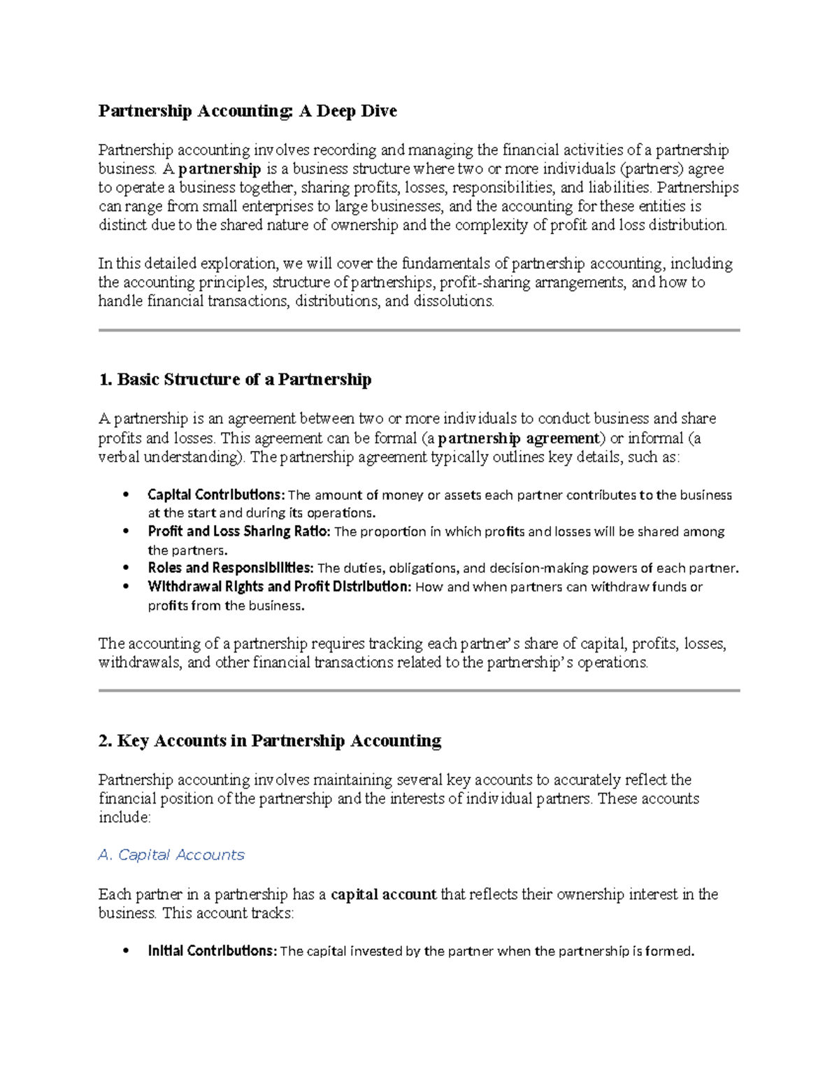 Partnership Accounting (ACCT 101): Key Concepts and Practices Explained ...