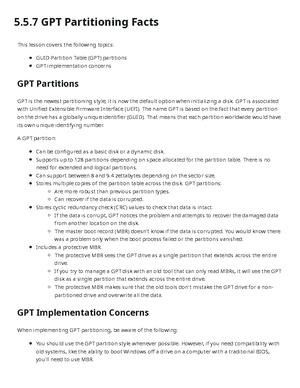 CompTIA File System Overview: Formatting and Structure Explained - 5.5 File System Facts This ...