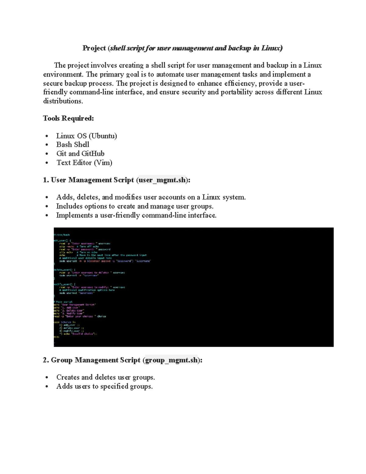 Lab6 2 - dsdfsdf - Project (shell script for user management and backup ...