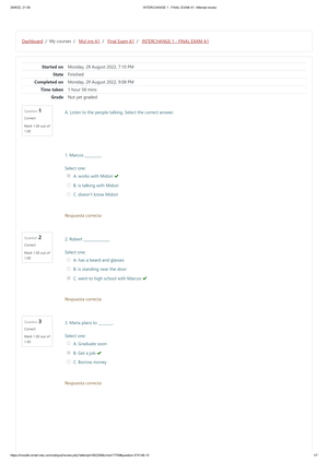 Interchange 2 - QUIZ Units 15 & 16 - Área personal / Mis cursos / QTIA2MODELIA / Quiz 15 & 16 ...