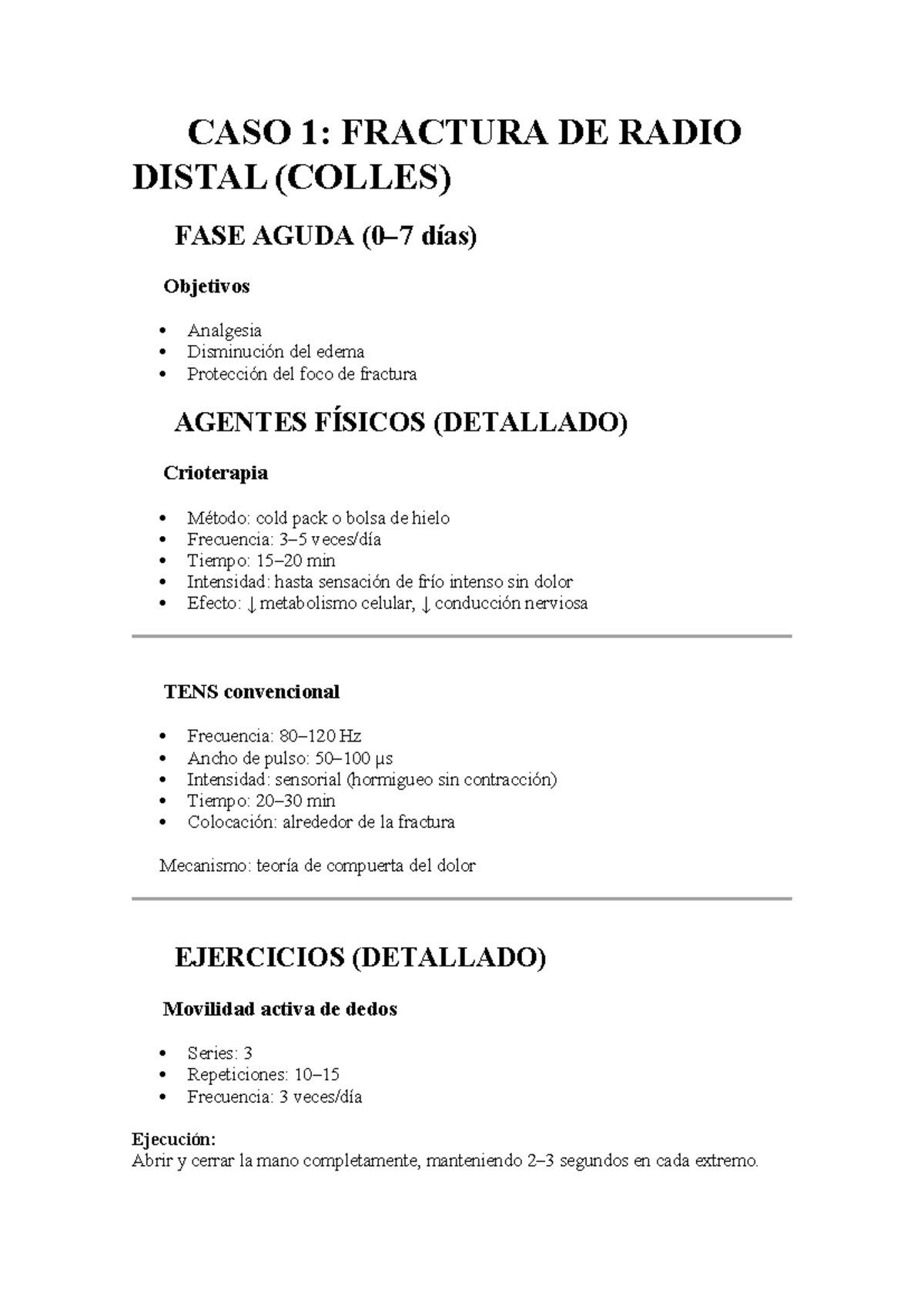 Casos Clínicos de Rehabilitación: Fracturas y Lesiones Meniscales - Studocu