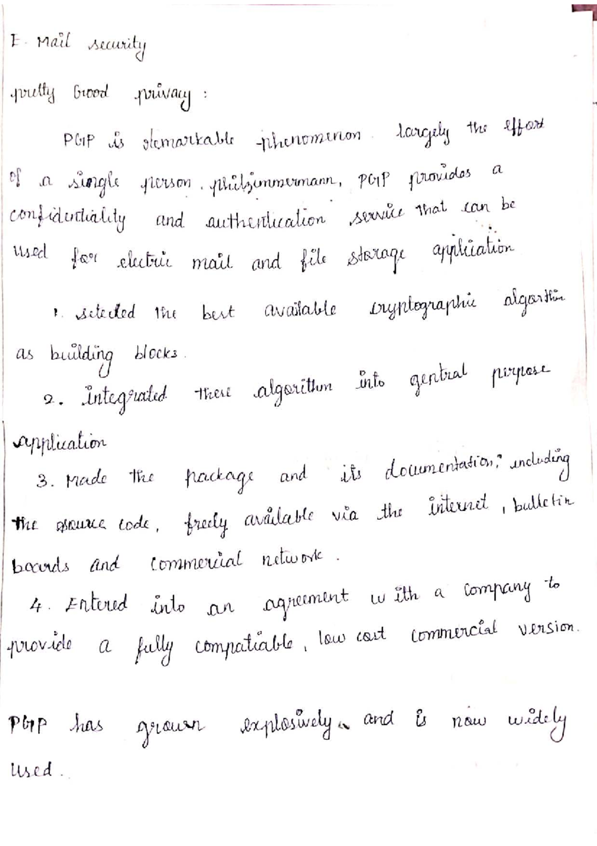 PGP and Email Security: Understanding the Phenomenon - NS Assignment 2 ...