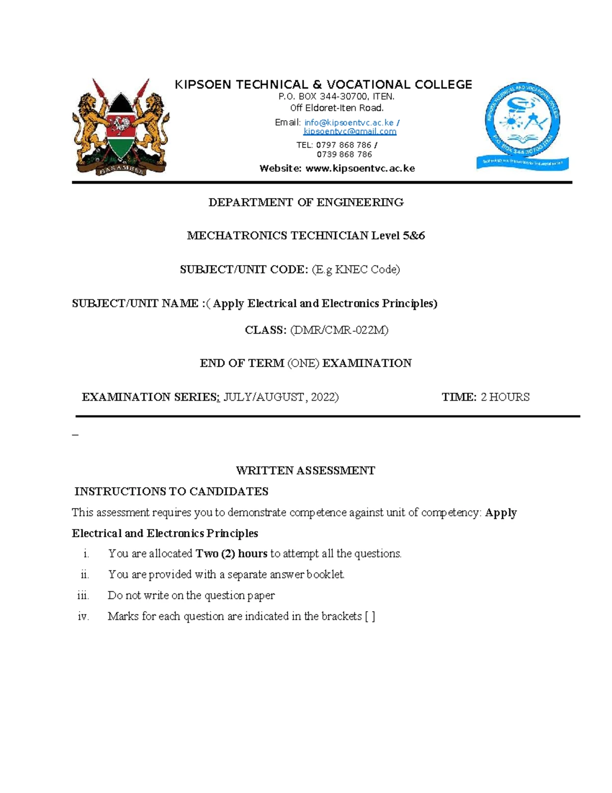 OS- Office Administrator Level 5 - National Occupational Standards ...