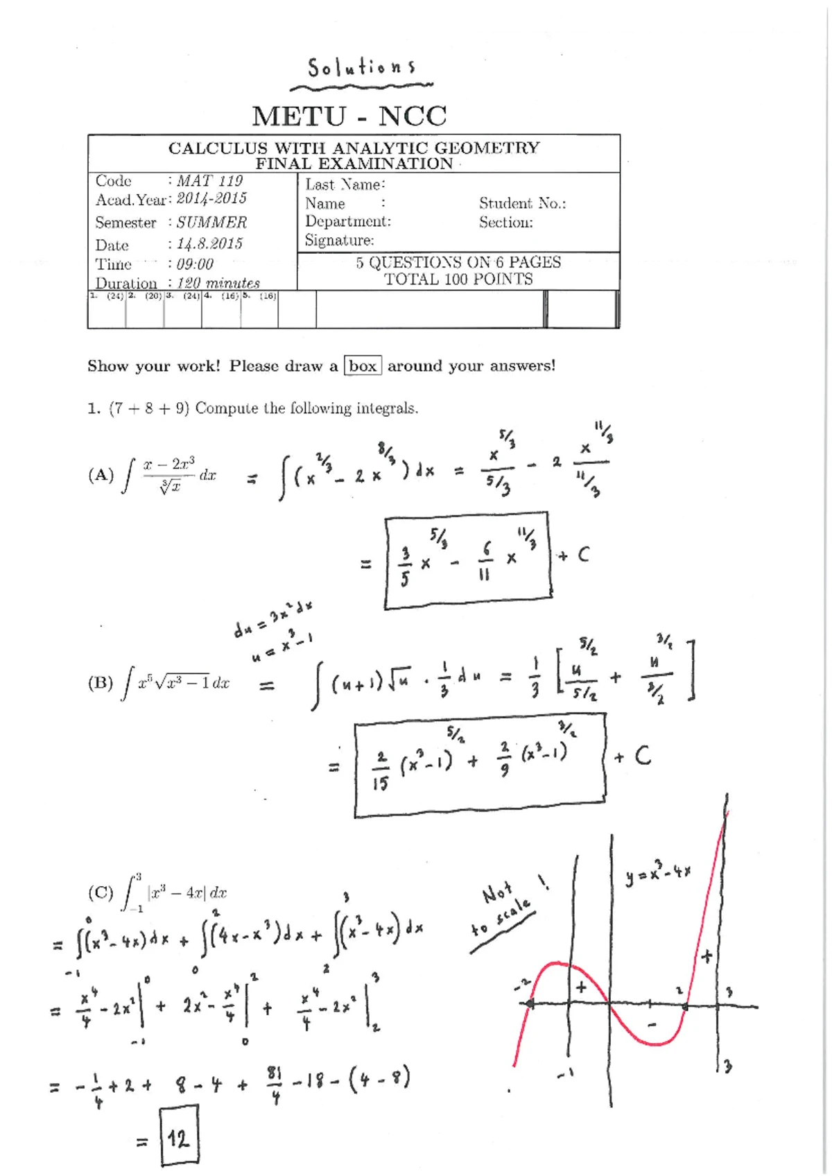 METU Math 119 Calculus with Analytic Geometry Recitation 02 Notes - Studocu