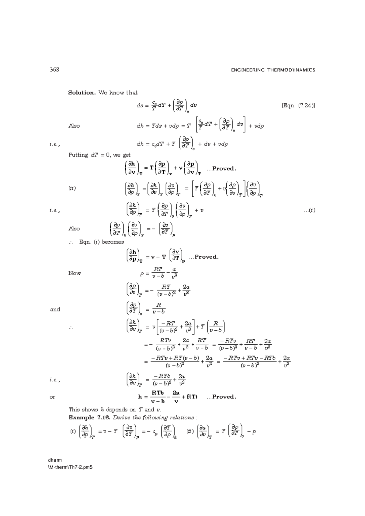 ENGR 368: Engineering Thermodynamics Lecture Notes - Studocu