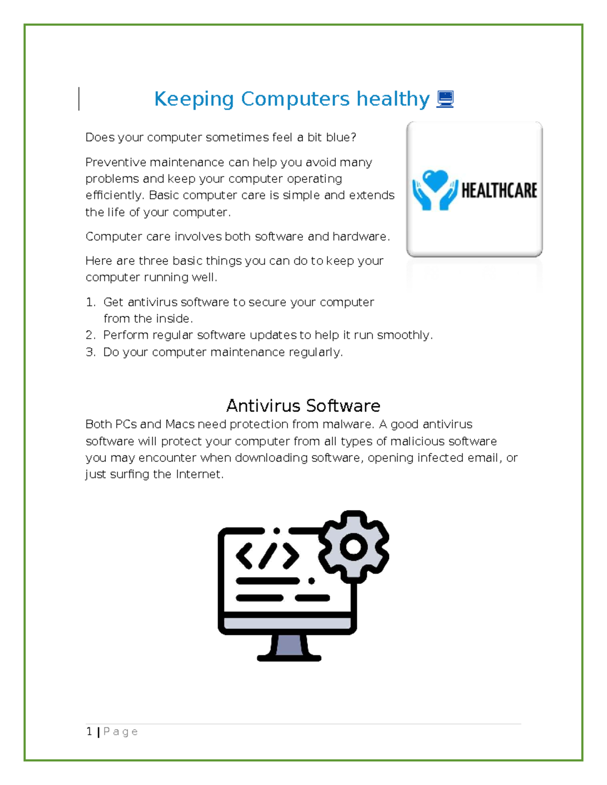 Computer Care Essentials: Preventive Maintenance Tips - Studocu
