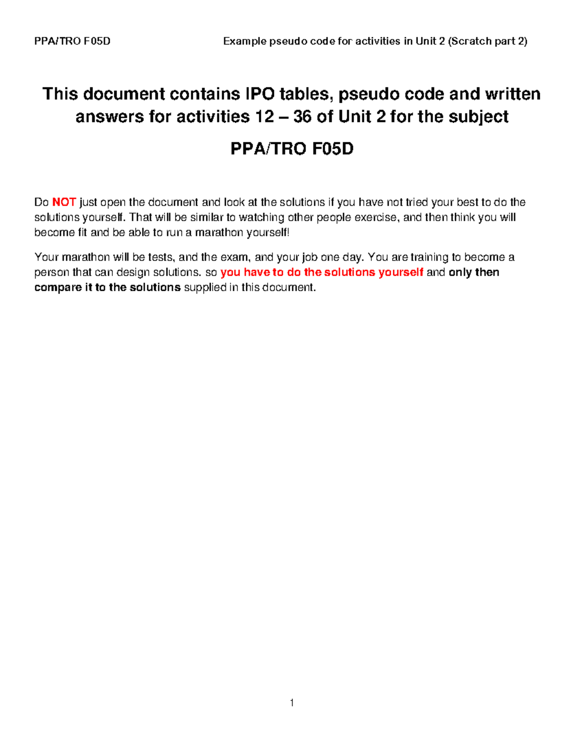 UNIT 2 Pseudocodes - ppbf15d - This document contains IPO tables ...