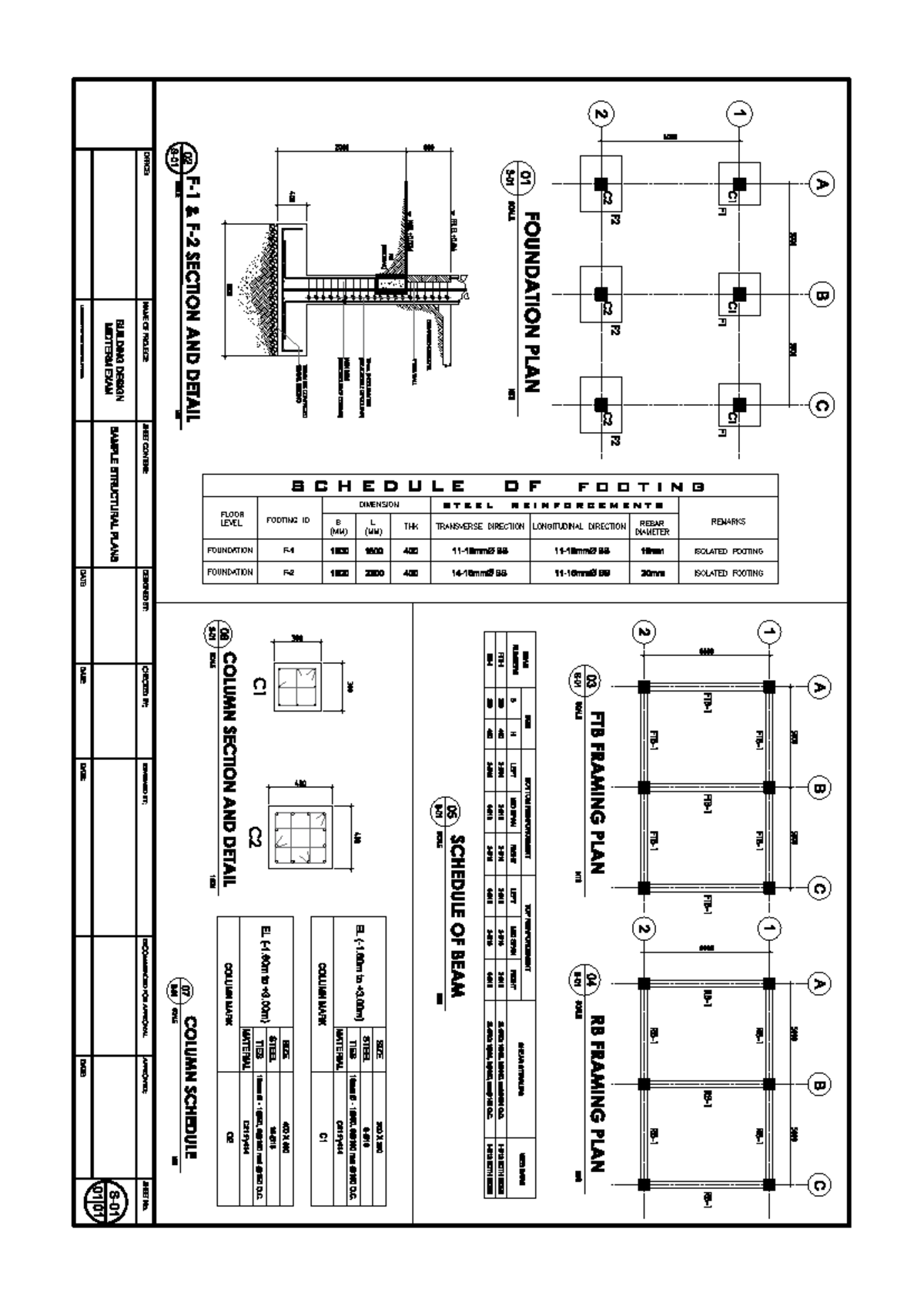 Structural Plans and Estimates - MIDTERM EXAM QS-PE - Studocu