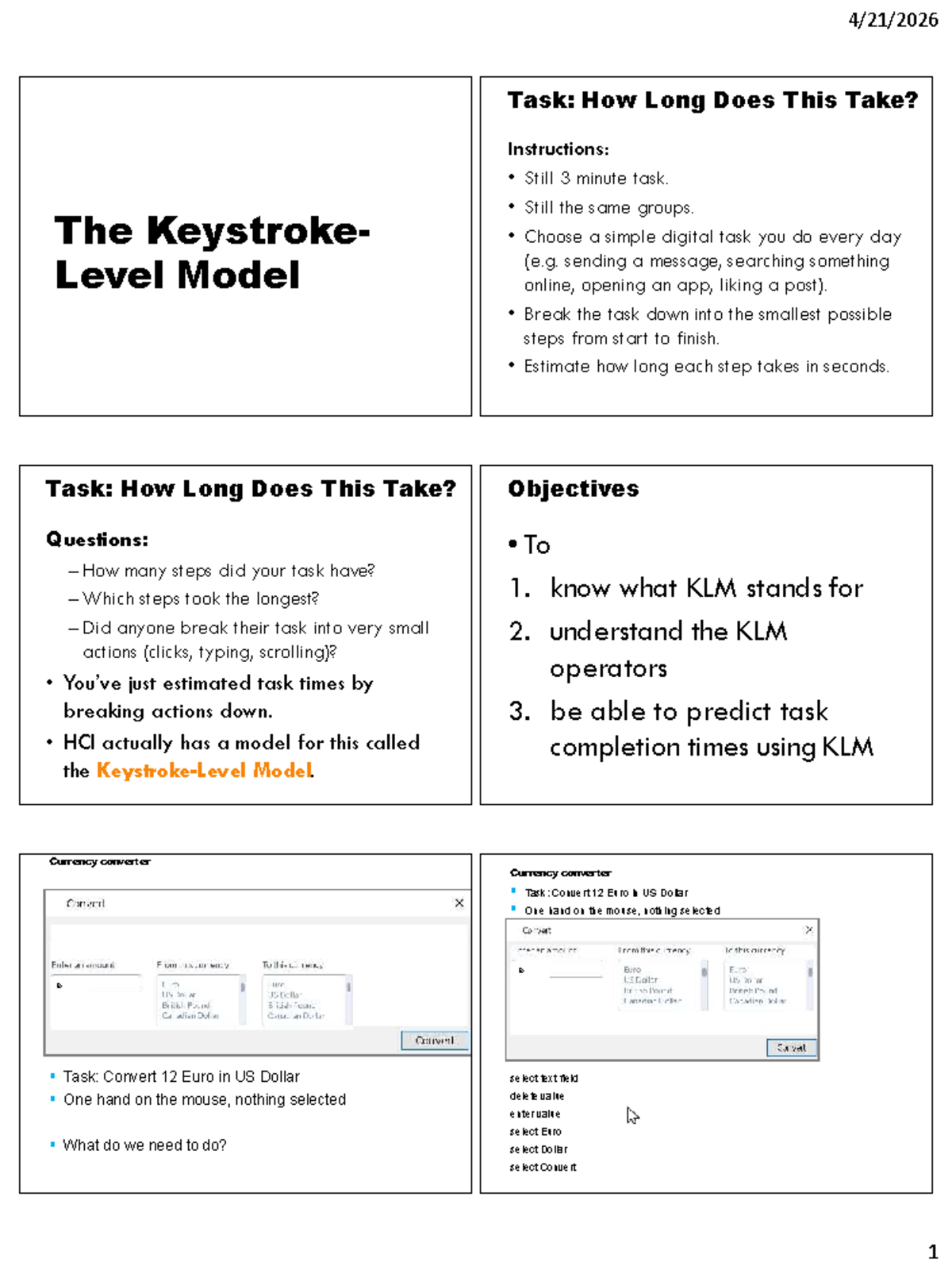 SCO307 KLM - Complex Analysis 1: Task Time Estimation Guide - Studocu