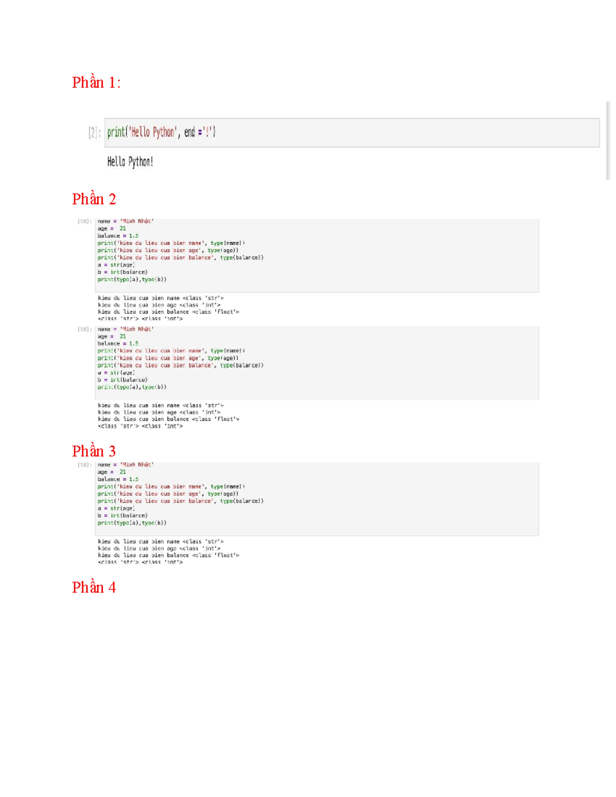 Lab01 22DH114663: Python Data Types and Loops Overview - Studocu