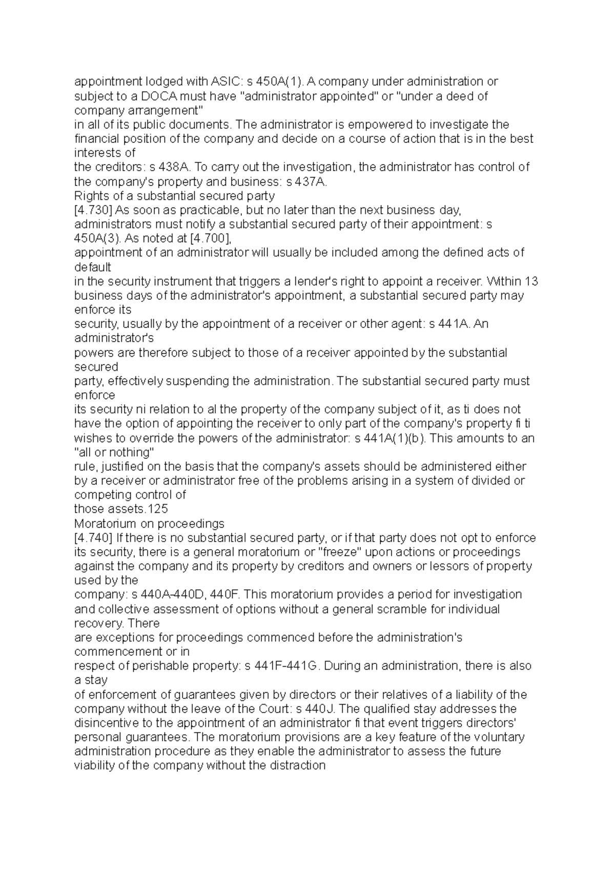ASIC Appointment and Administration: Key Provisions and Processes - Studocu