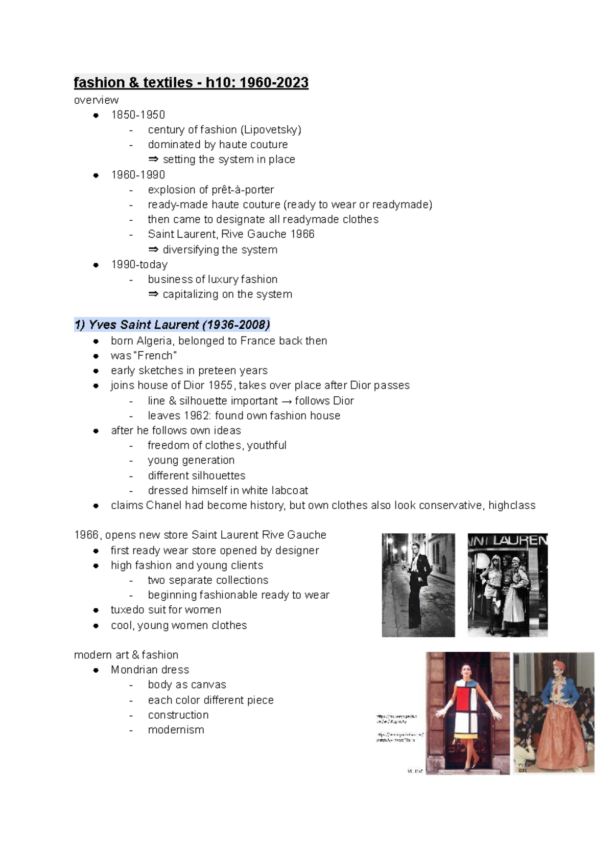 Fashion & Textiles H10: Evolution from Haute Couture to Fast Fashion ...