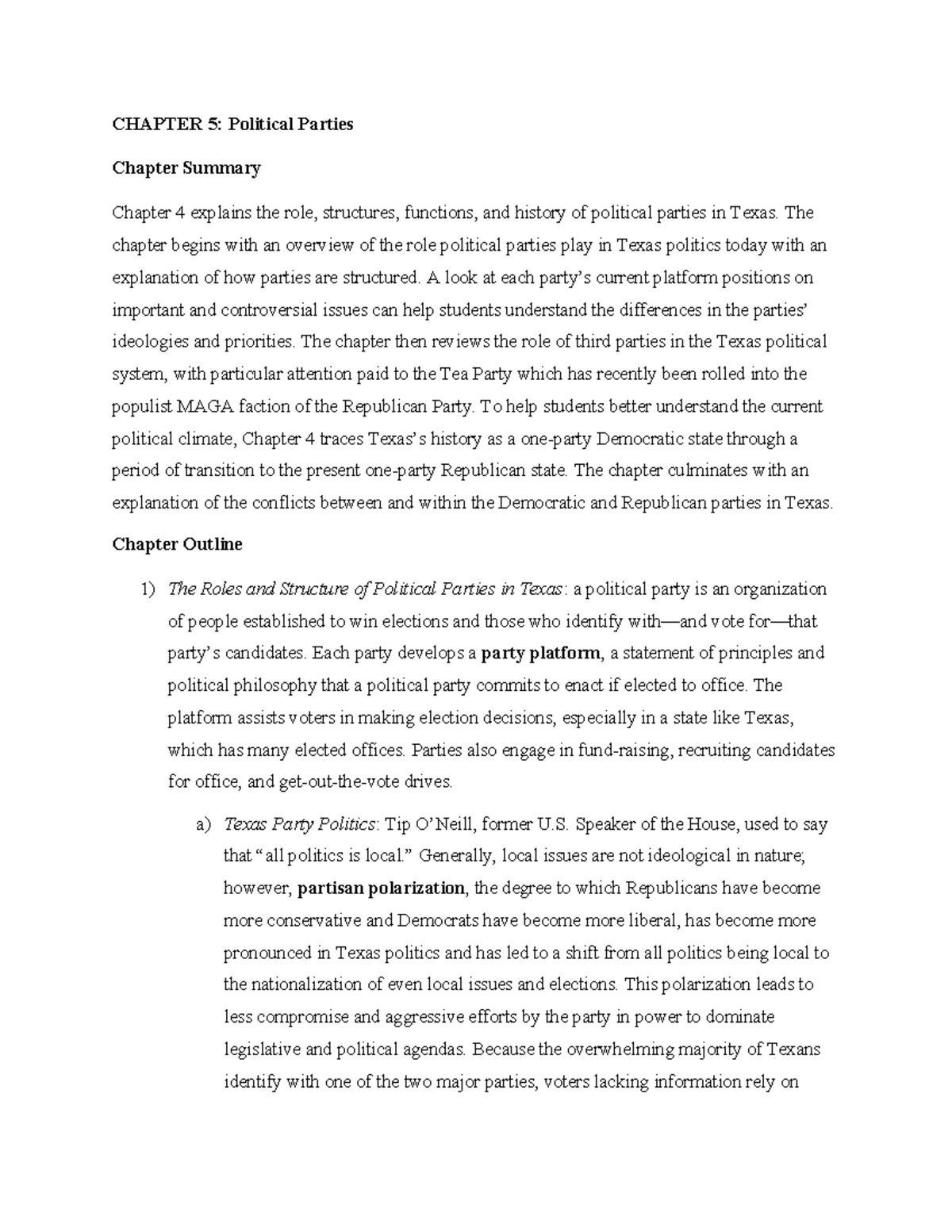 Political Parties in Texas: Structure & Dynamics - POLS 101 Summary ...