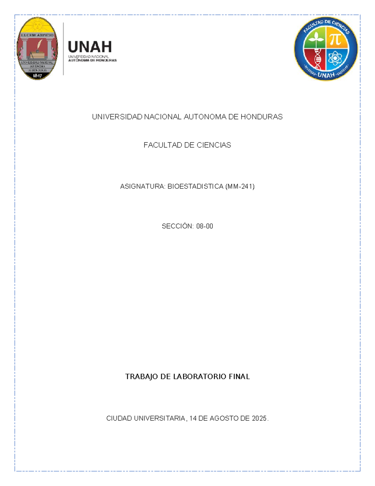 Informe Final de Laboratorio sobre el Teorema del Límite Central (TLC ...