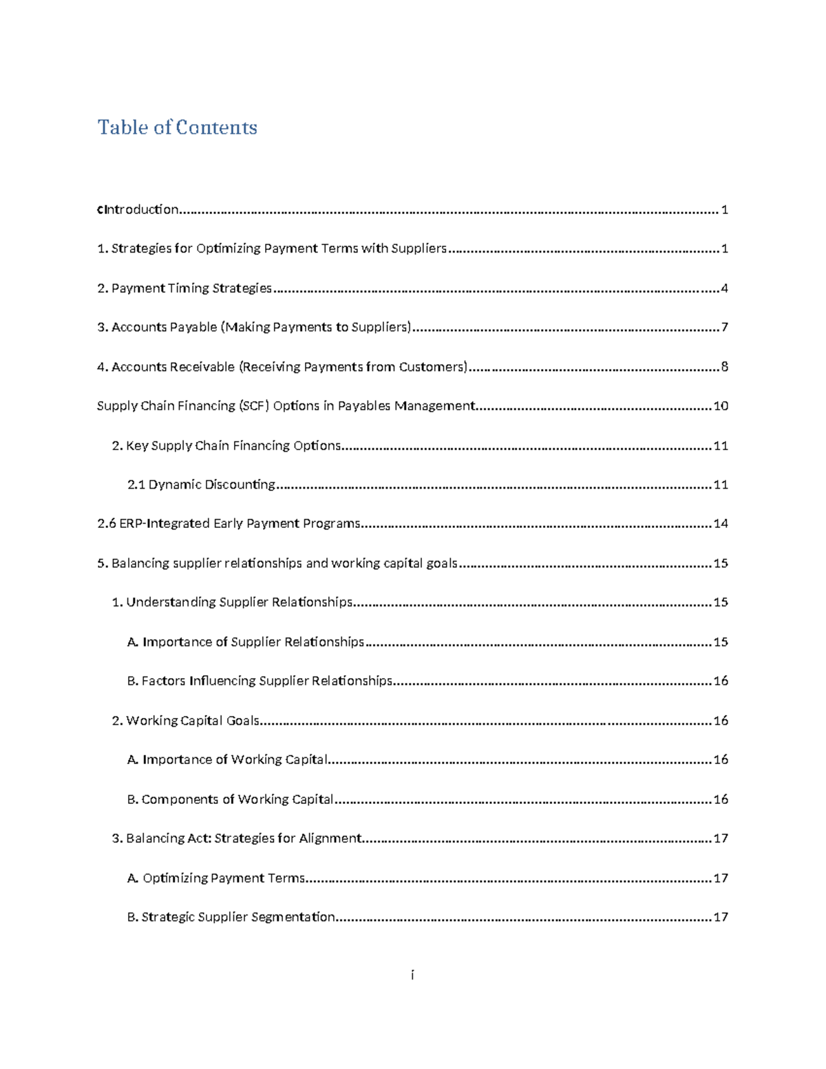 FM-2 Assignment: Strategies for Optimizing Payables Management - Studocu
