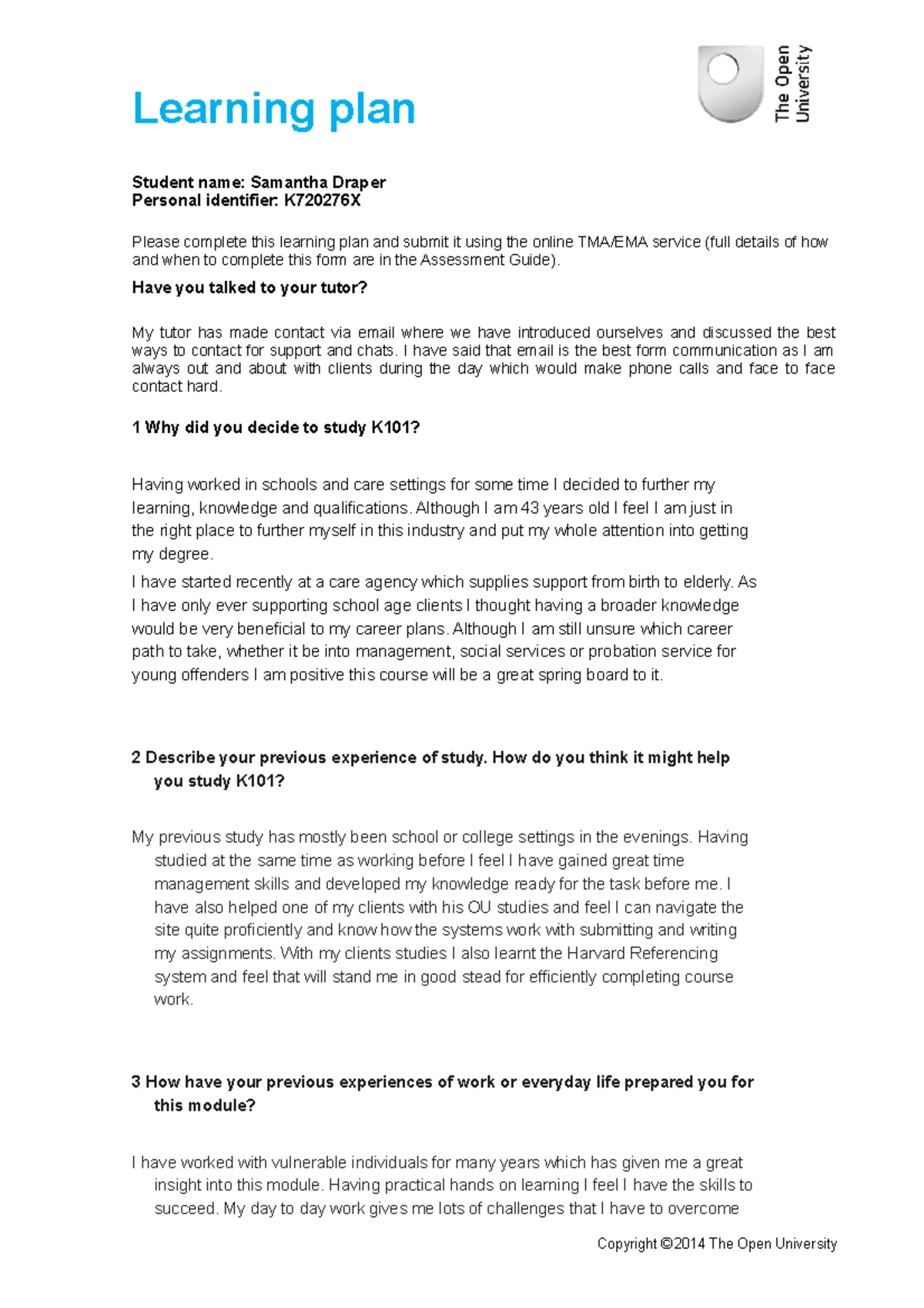 K102 Power Up Your Study Skills: A Guide for Health & Social Care - Studocu