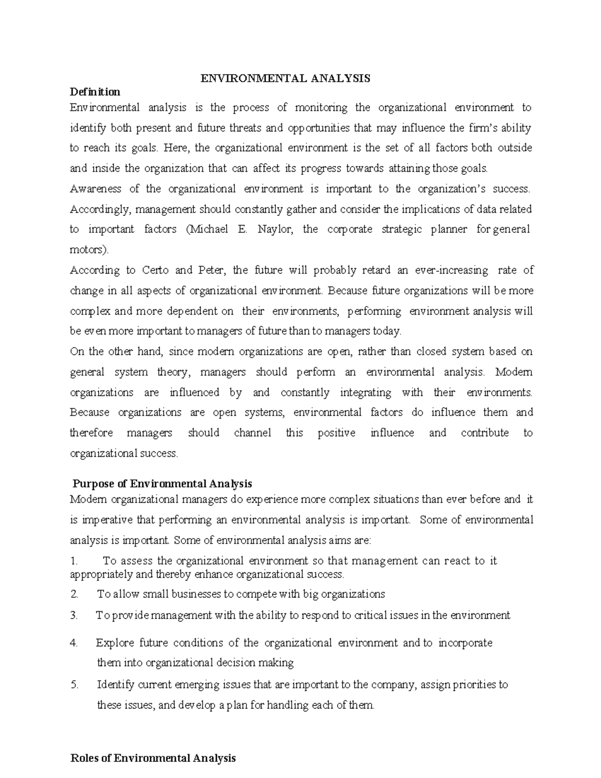 ENV 101: Comprehensive Guide to Environmental Analysis Techniques - Studocu