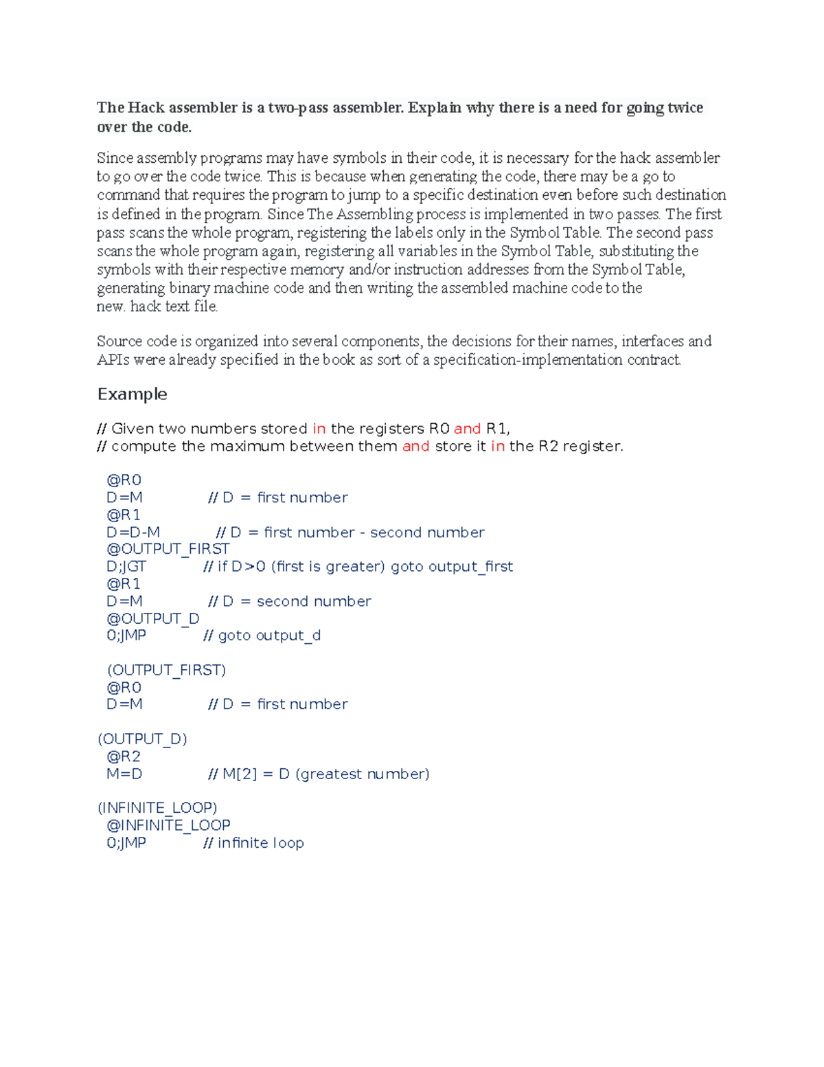 Hack Assembler - Understanding Two-Pass Assembly Process & Backpatching ...