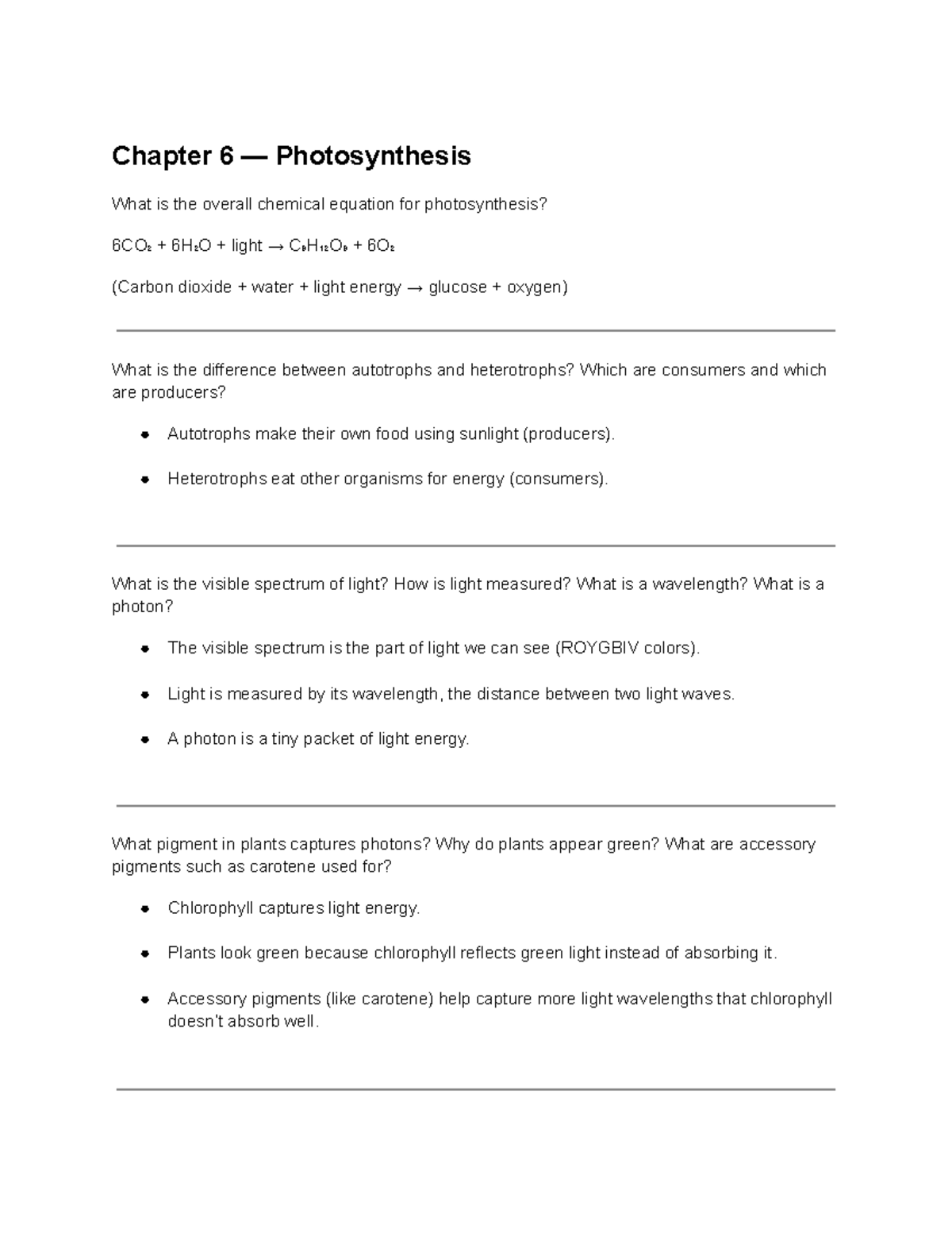 Midterm Study Guide: Photosynthesis, Cellular Respiration, DNA & Mitosis - Studocu