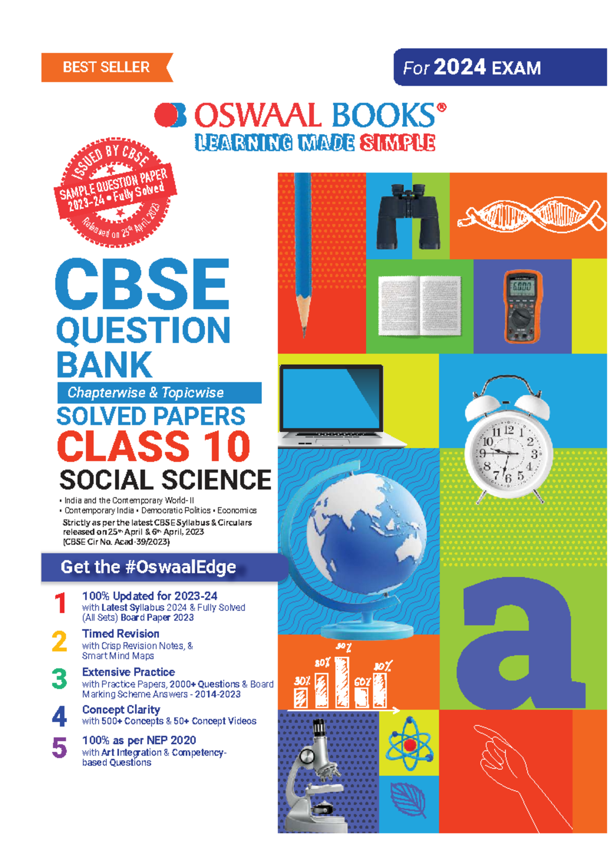 Oswaal CBSE Question Bank: Class 10 Social Science - Chapterwise Solved ...