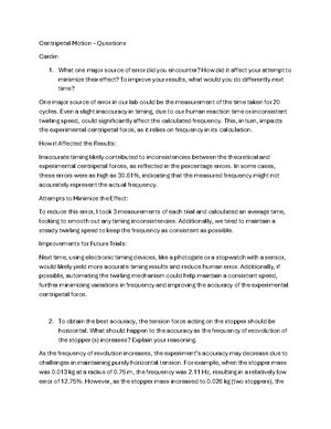 SPH4U practice test suggested answers - Practice Test Physics, Grade 12 ...