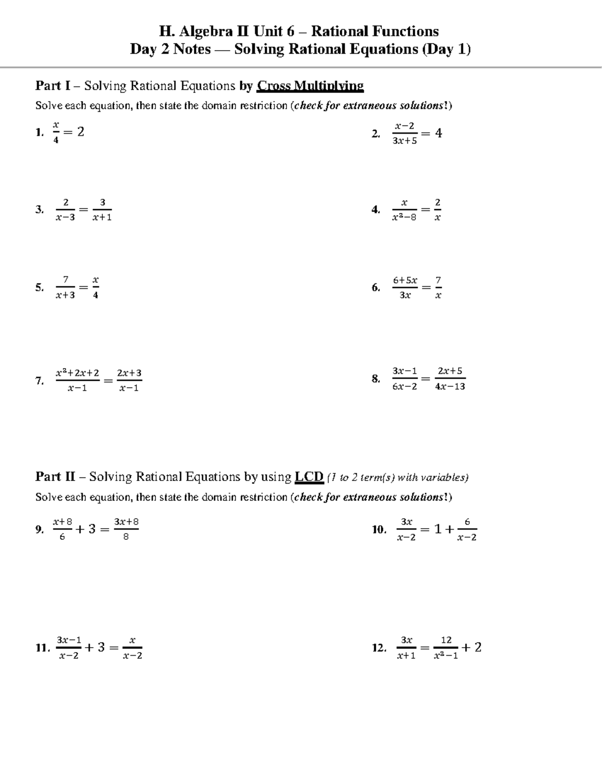 PDF document - These are note for rationals and how to solve them. - H ...