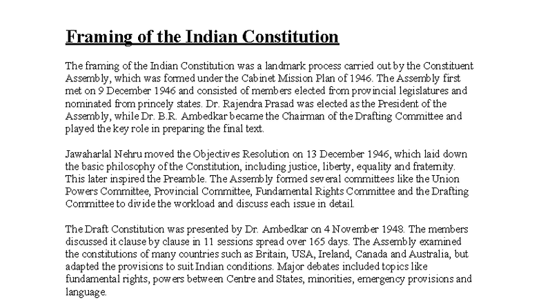 Constitution Analysis: Framing, Rights, and Safeguards (POL101) - Studocu