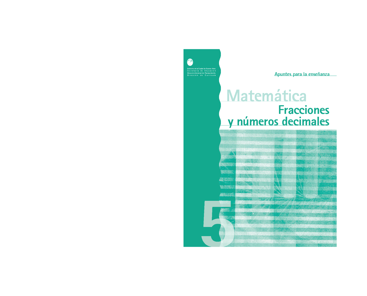 Matemática 5to Grado: Apuntes sobre Fracciones y Números Decimales ...