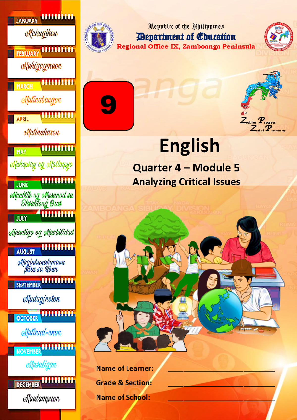 English 9 Q4 W5 MOD5 - 0 ####### Republic of the Philippines Department ...