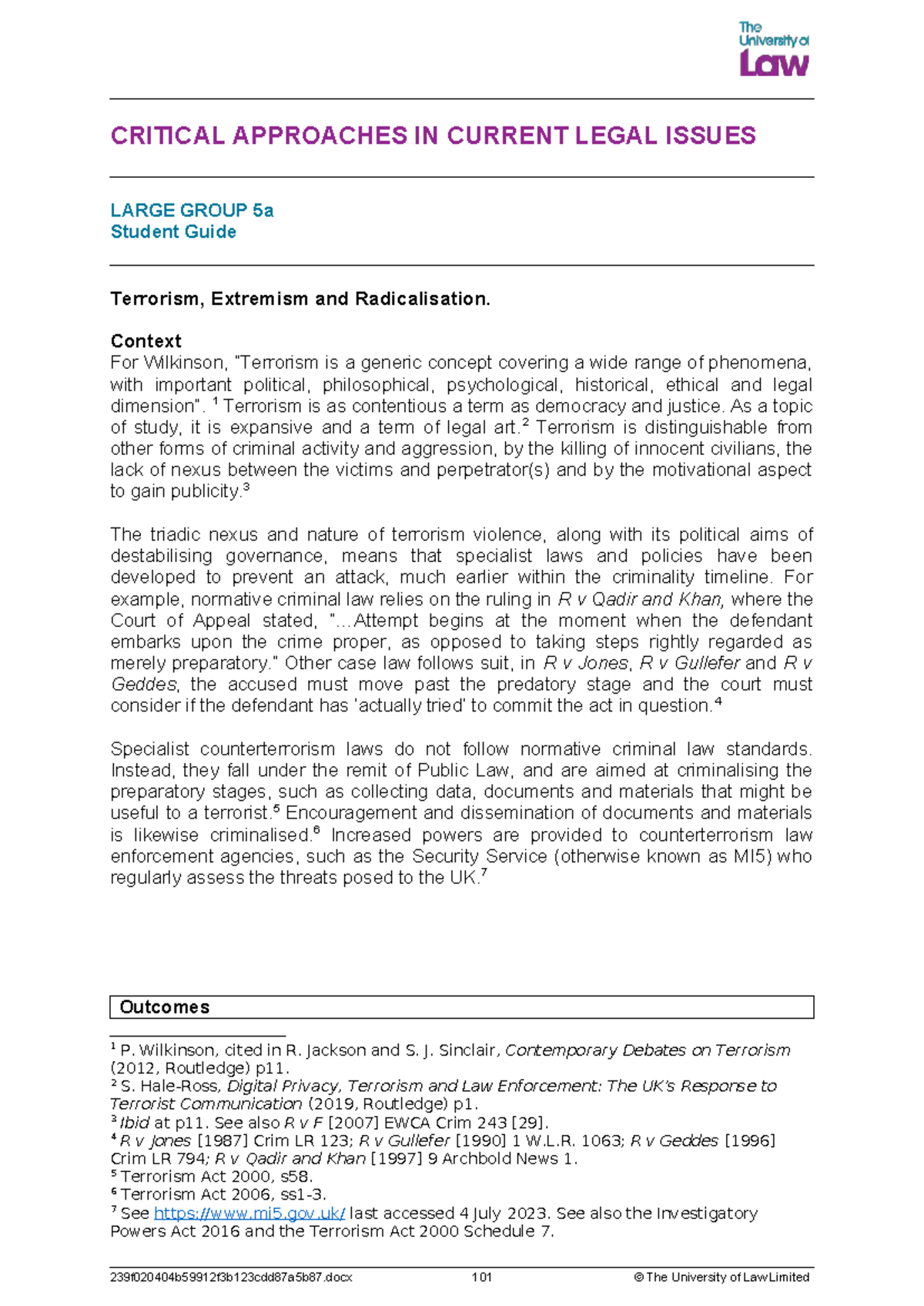 2425 crit lg05a ce01 student guide - CRITICAL APPROACHES IN CURRENT ...