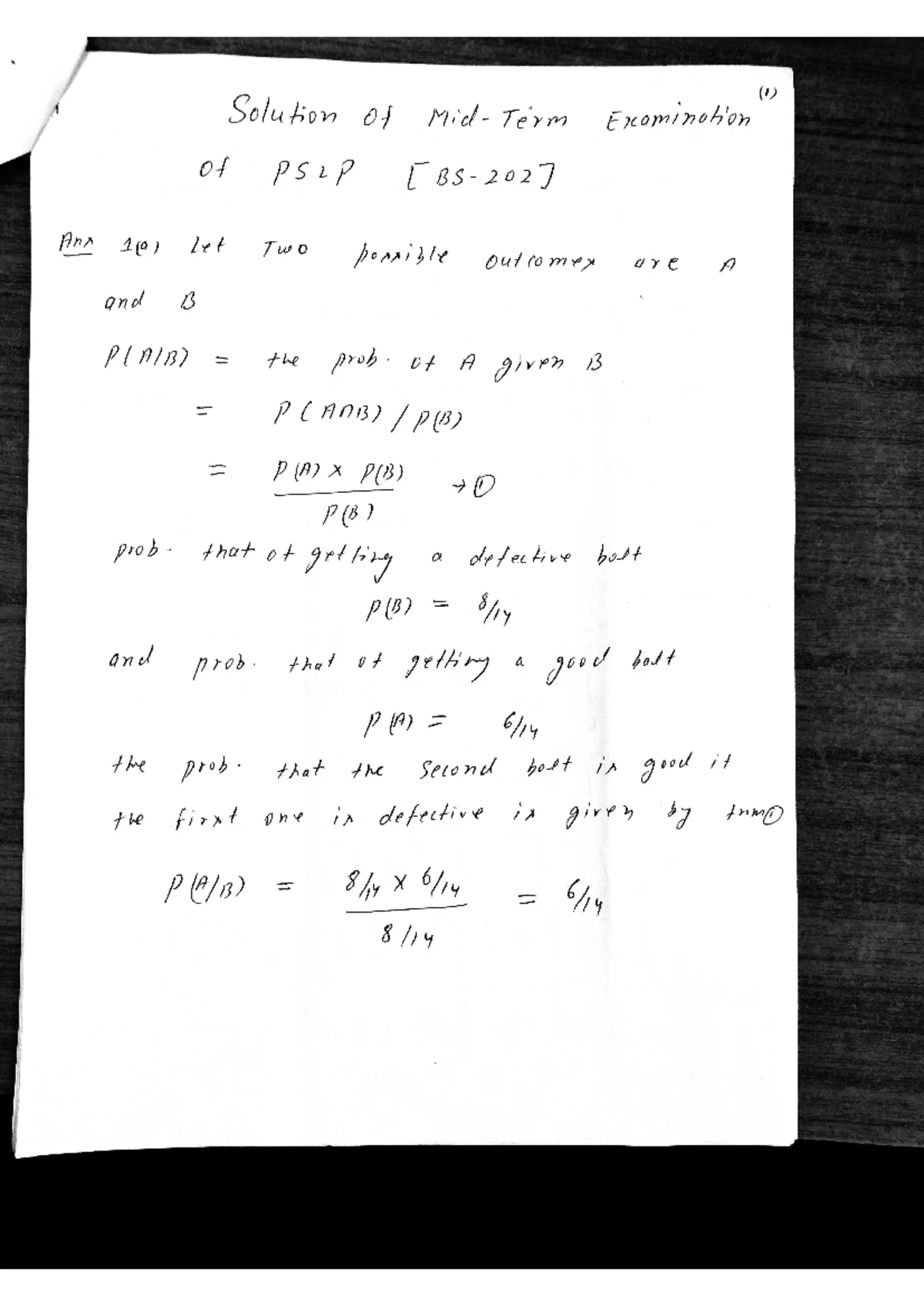 Pslp 2024 paper - (Please write your Exam Roll No.) Exam Roll No END TERM EXAMINATION FOURTH ...