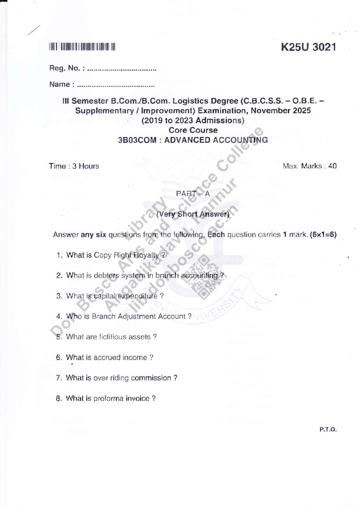 K25U 3021 Advanced Accounting Supplementary Exam Notes - Studocu