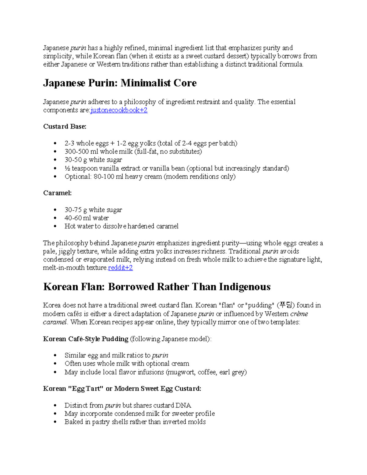 Japanese Purin vs Korean Flan: Ingredient Comparisons and Traditions ...