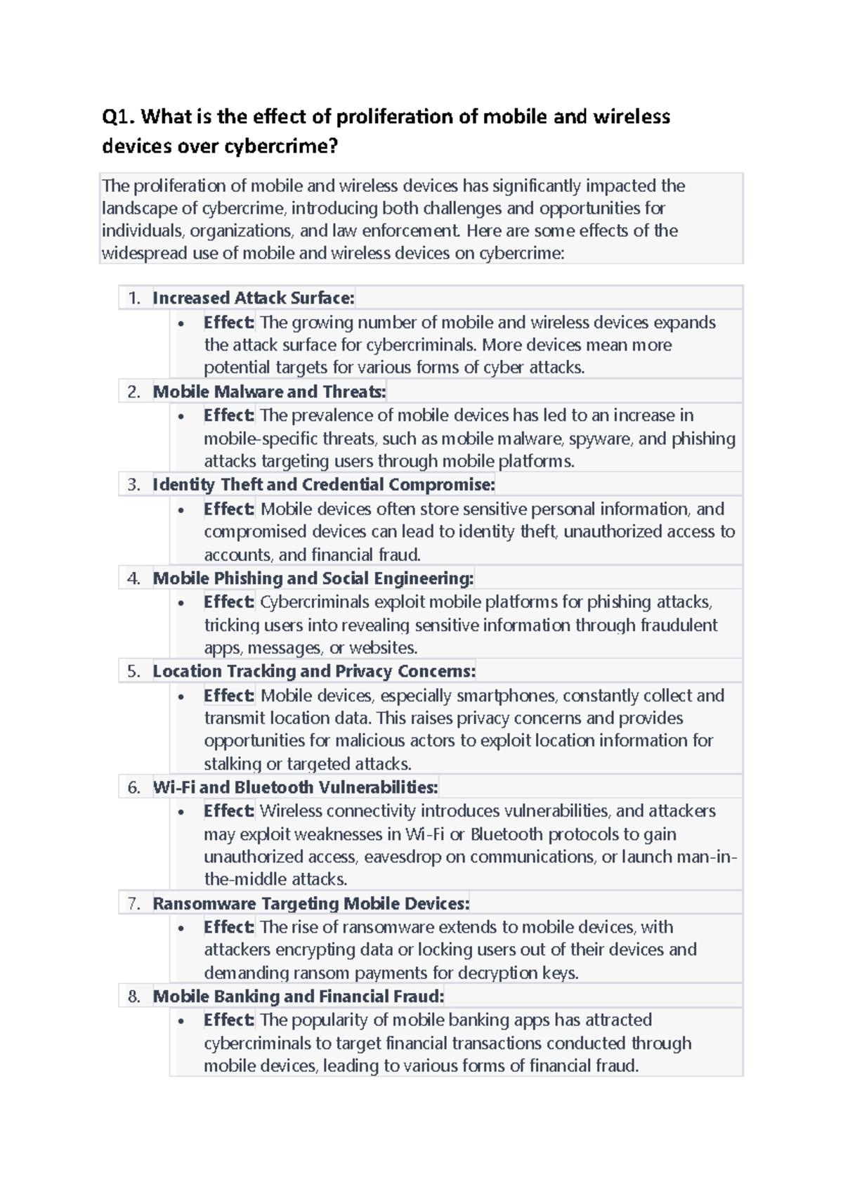 The Impact of Mobile Device Proliferation on Cybercrime: A Study (Cyber ...