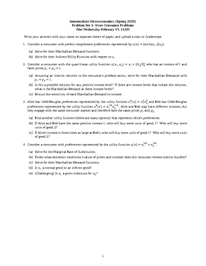 UN3412 Fall 2023 Problem Set 1: Introduction to Econometrics Analysis - Studocu
