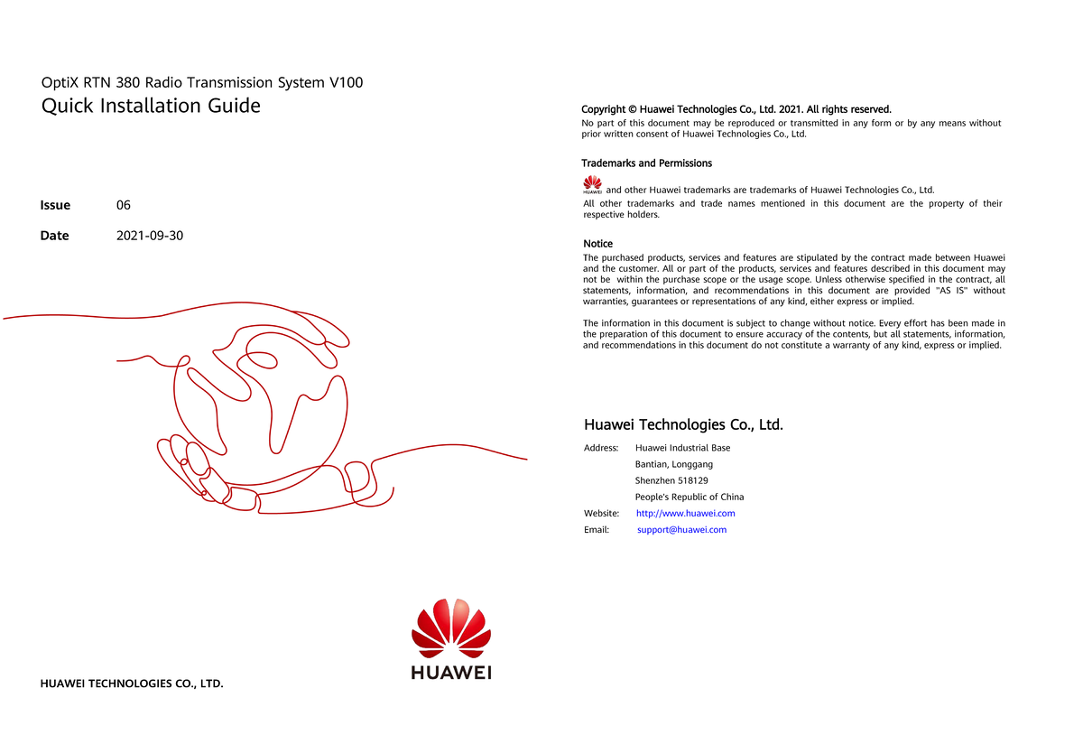 RTN 380 V100 Quick Installation Guide - Issue 06 - Studocu
